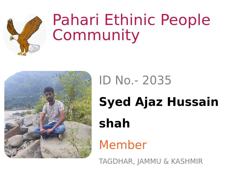 Syed Ajaz Hussain shah